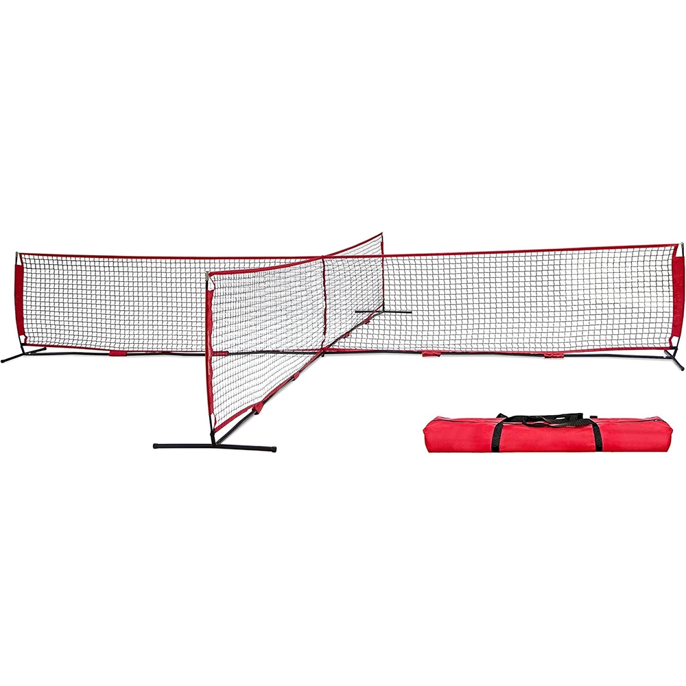 Adjustable Indoor Pickleball Net System With Steel Frame