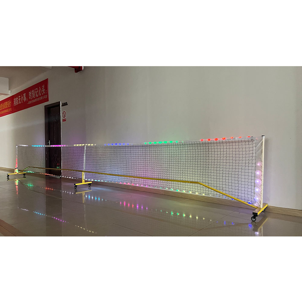 Portable Pickleball Net System With LED Light Frame Design